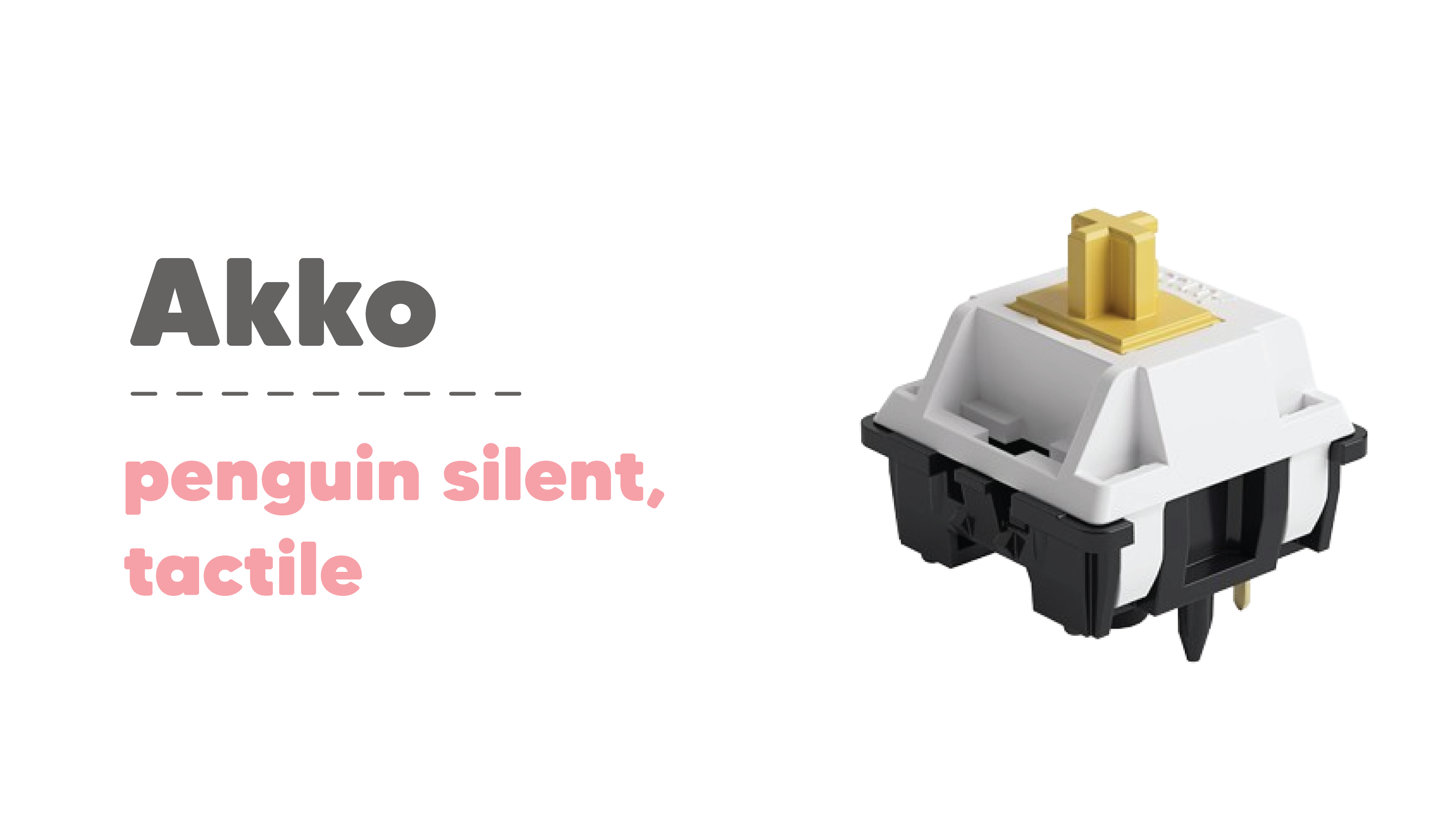 Akko penguin silent switches (tactile) – momoland